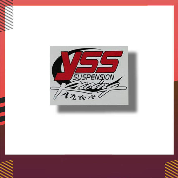 Stiker Vinyl Motor Kecil Logo YSS Suspension RACING Stiker Motor Keren ...