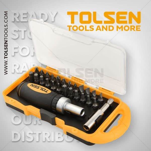 TOLSEN Obeng Set Rachet 26 pcs - Obeng Torx Bits Set HP Elektronik ...