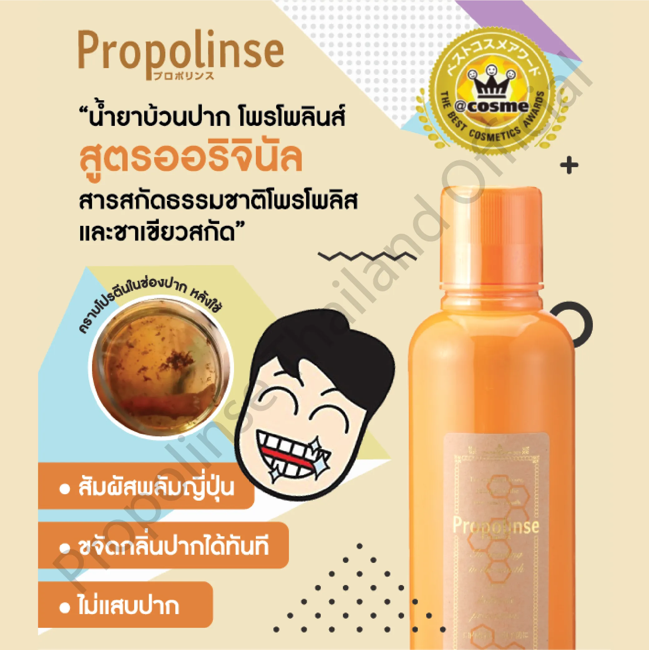 Propolinse Original Mouthwash 600ml Pack 2 น้ำยาบ้วนปากโพรโพลินส์ แพค ...