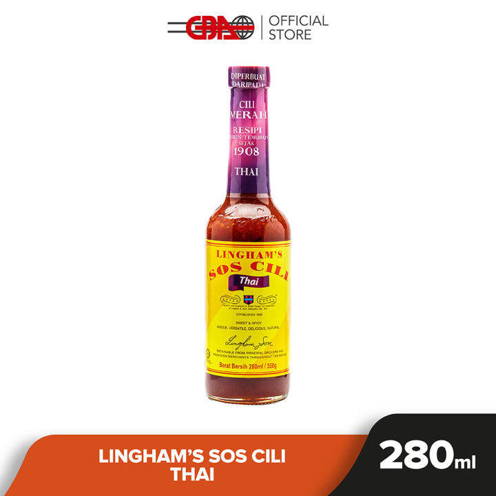 [CLEARANCE] Lingham’s Sos Cili - Thai 280ml (EXP 27/Oct/2023) | Lazada