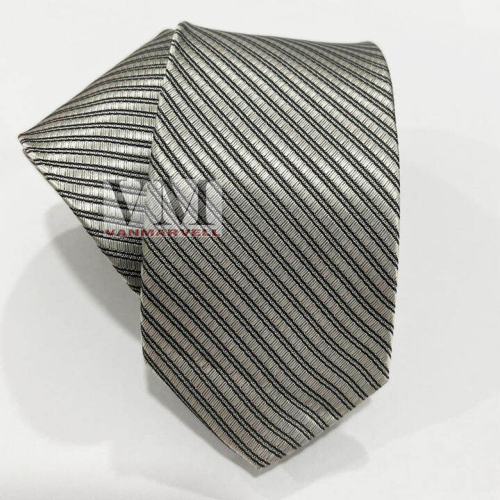 VM Dasi Silver Garis - Dasi Abu SIlver Slim | Lazada Indonesia