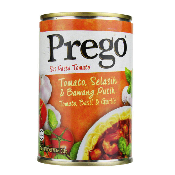 Prego Tomato, Basil & Garlic Pasta Sauce (300g) | Lazada