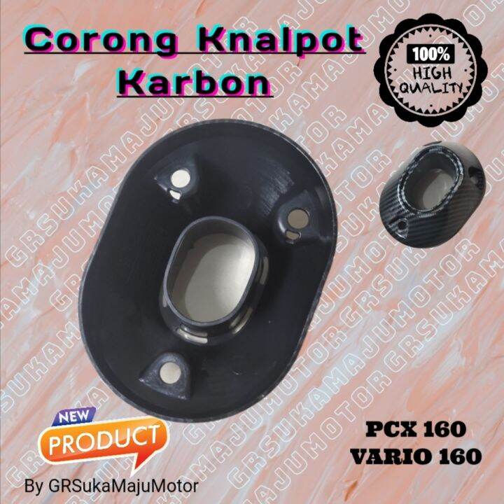 Corong knalpot END MUFFLER tutup corong knalpot warna karbon khusus ...