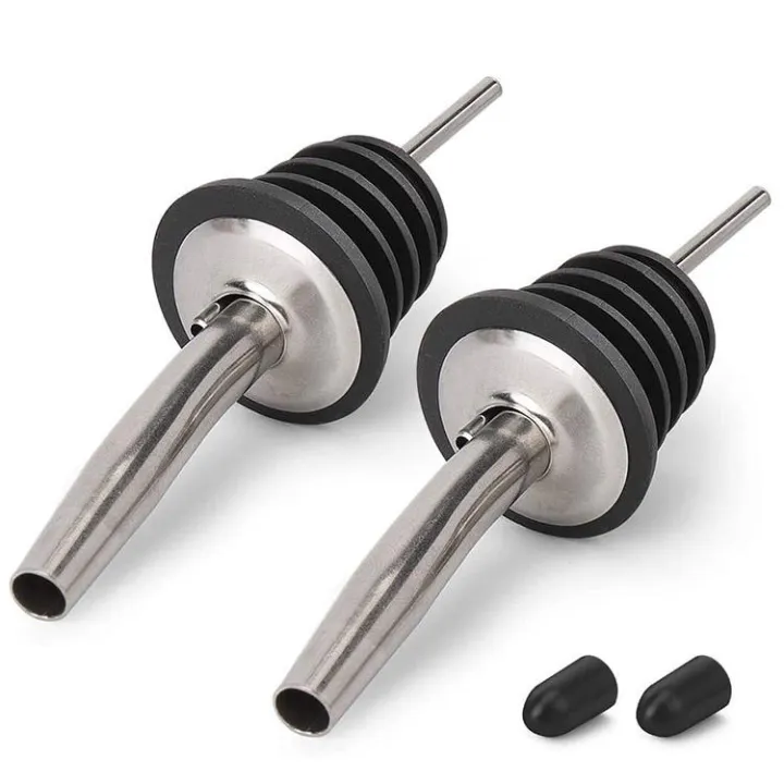 Stainless Steel Liquor Spirit Pouer Flow/Wine Bottle Cap Stopper Pourer ...