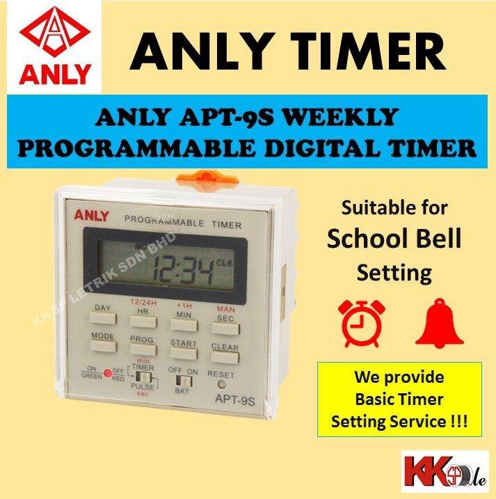 (Provide Pre-setting service) ANLY APT-9S 7DAYS WEEKLY PROGRAMMABLE ...