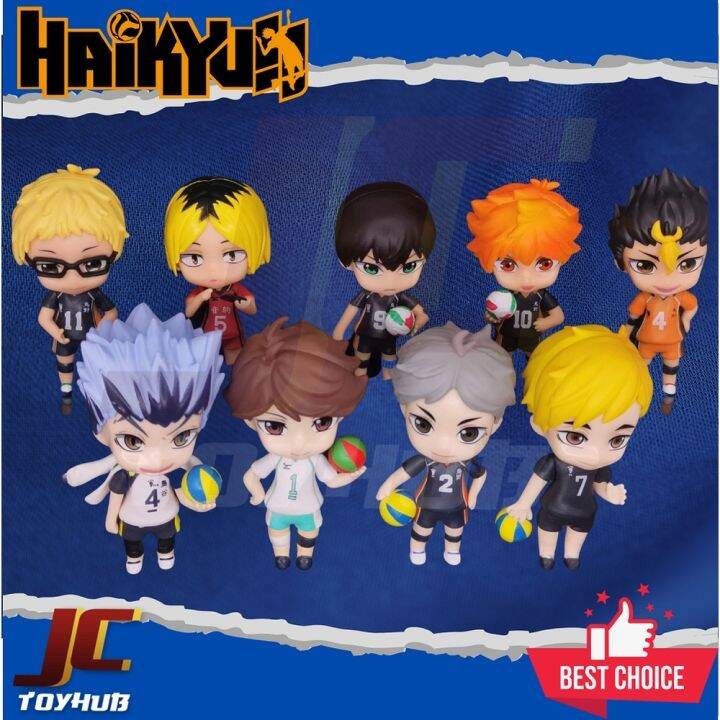 Hobby Centre Haikyuu action figure 9 styles chibi set haikyuu nendoroid ...