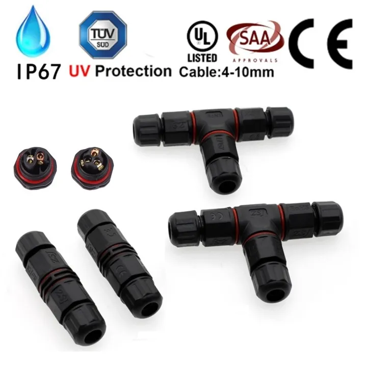 IP67 Waterproof Cable Connector Electrical Terminal Wire Adapter Screw ...