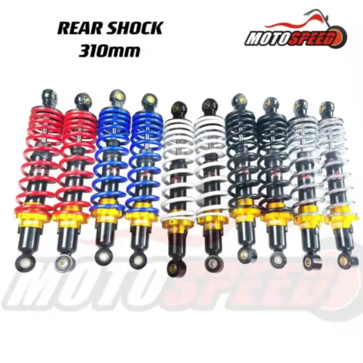 COD 1 pair Motorcycle Rear Dual Shock Absorber 310MM For Suzuki Raider ...