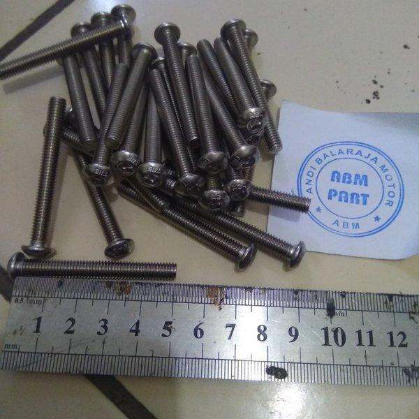 Baut L Stainles Button M6 X 50 Atau Baut Kunci 10 Panjang 5 5Cm Baut L | Lazada Indonesia