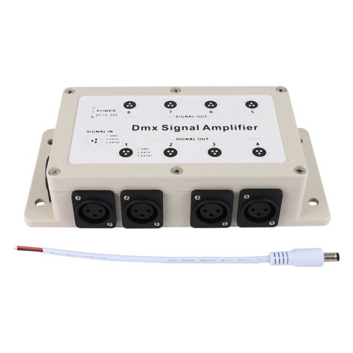 Dc12-24V 8 Channel Output Dmx Dmx512 Led Controller Signal Amplifier ...