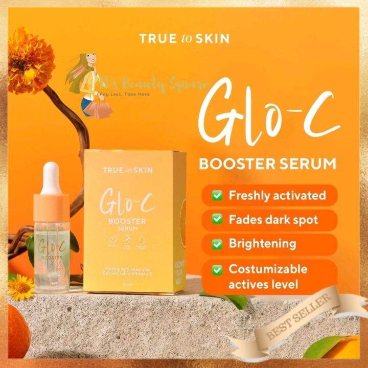 [BPOM] TRUE TO SKIN Glo-C Booster Serum (Vitamin C, Alpha Arbutin) Dark ...
