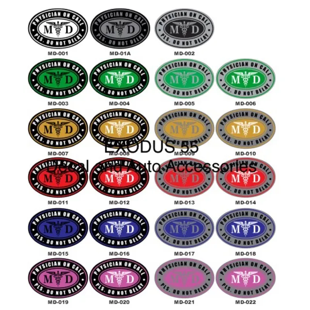 popular MD Car Windows Vinyl Stickers for Physician/Doctors | Lazada PH