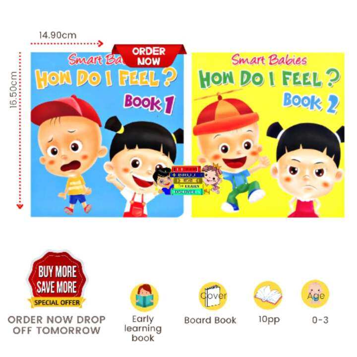 Le Bruj - Smart Babies How Do I Feel? / Books For Toddlers / SET / Book ...