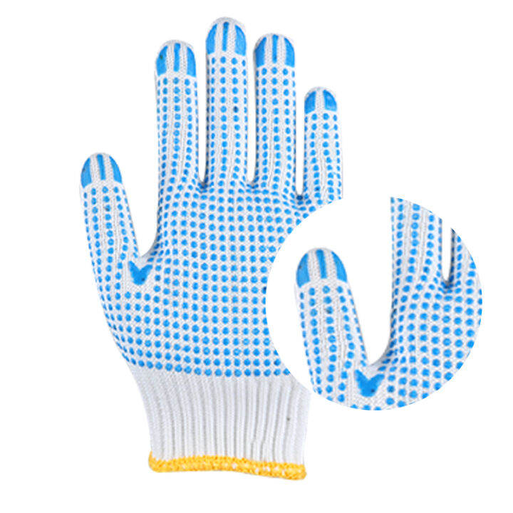 wholesale pvc dotted cotton gloves for hand protection | Lazada PH