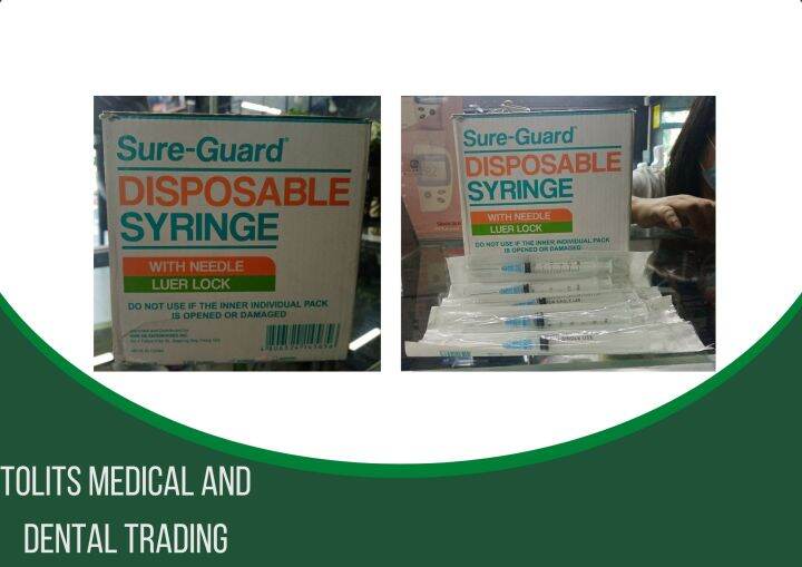 SURE GUARD DISPOSABLE SYRINGE 3CC | Lazada PH