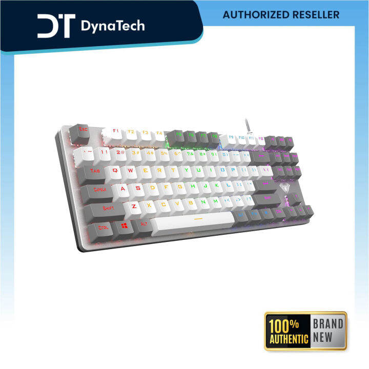 Aula F3287 Wired TKL 80% Compact 87Keys White&Grey keycaps Mechanical ...