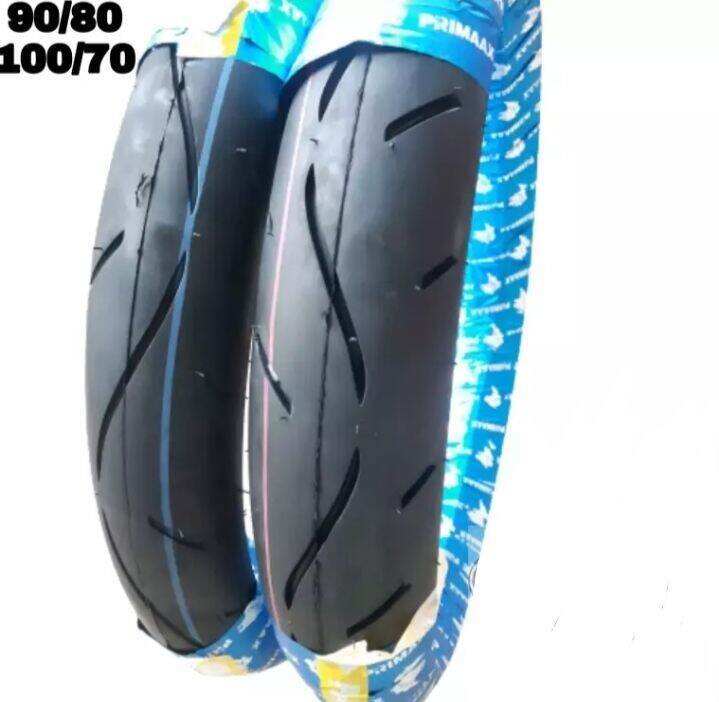 BAN PRIMAX SK 01 RING 17 UKURAN 100/70 SET 90/80 DEPAN BELAKANG BAN NON ...