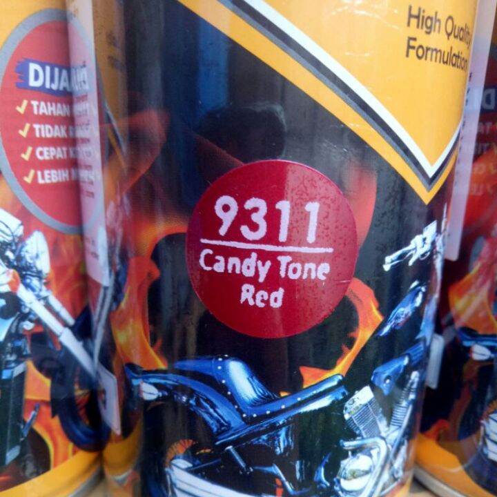 Pilox pilok Diton Premium Candytone Red 9311 candy tone merah 400cc cat ...