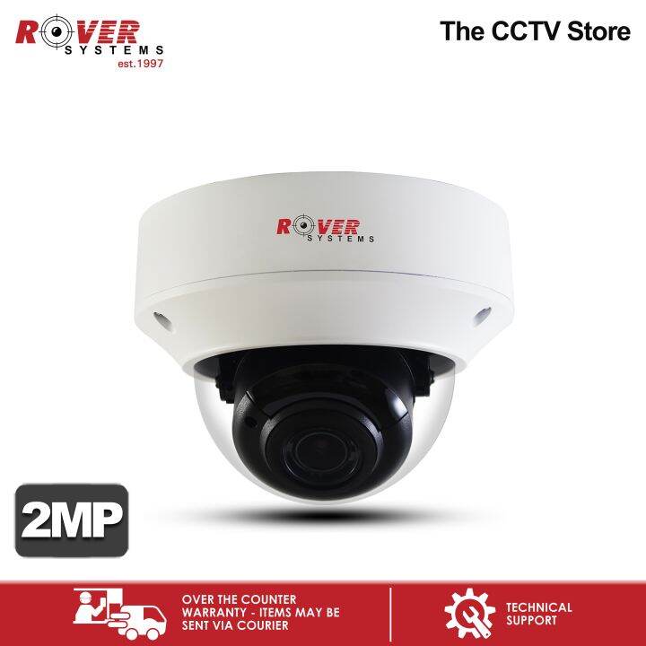 Rover Systems 2MP 1080P WDR Low Light IP Dome CCTV Camera Indoor ...