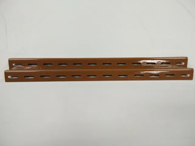 Slotted Angle Bar 1.5" x 1.5" x 2.0mm x 2 feet, (1 pc) Brown with Free ...