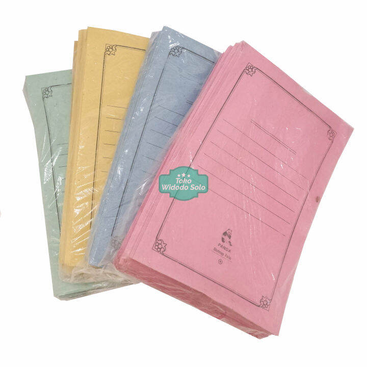 Map Kertas Hijau Biru Kuning Merah Muda Stofmap Merk Random - 1 Pack ...