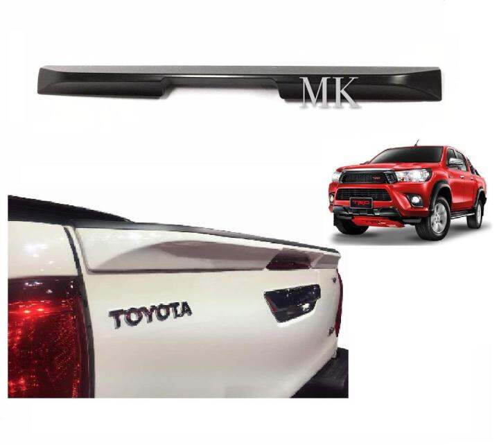 TOYOTA HILUX REVO TAILGATE ABS REAR SPOILER (MATTE BLACK) | Lazada