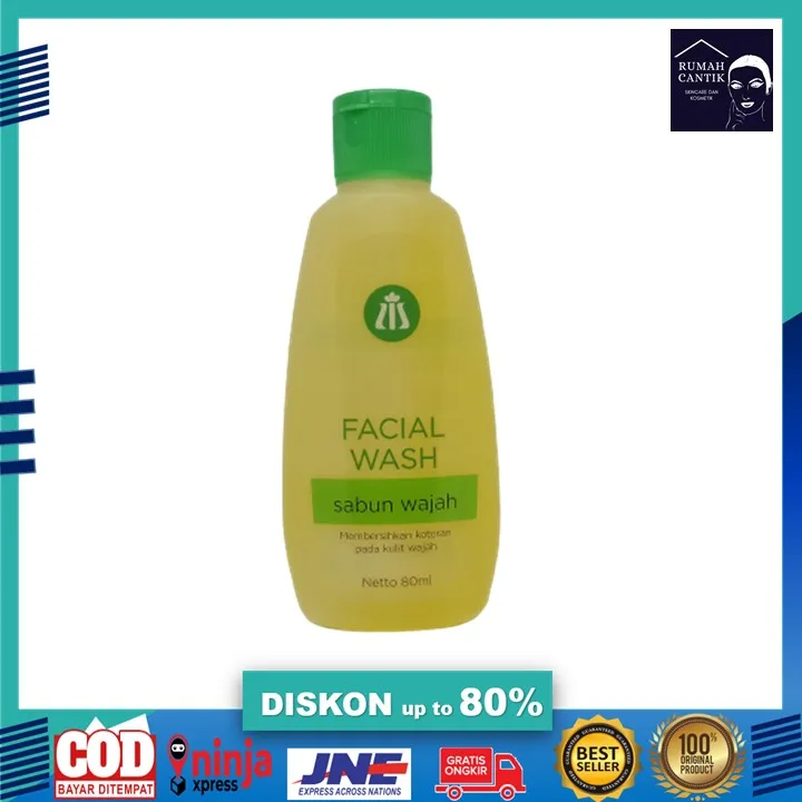 Lis SkinCare Facial Wash Sabun Wajah 80 ml- Sabun Pemutih Glowing ...