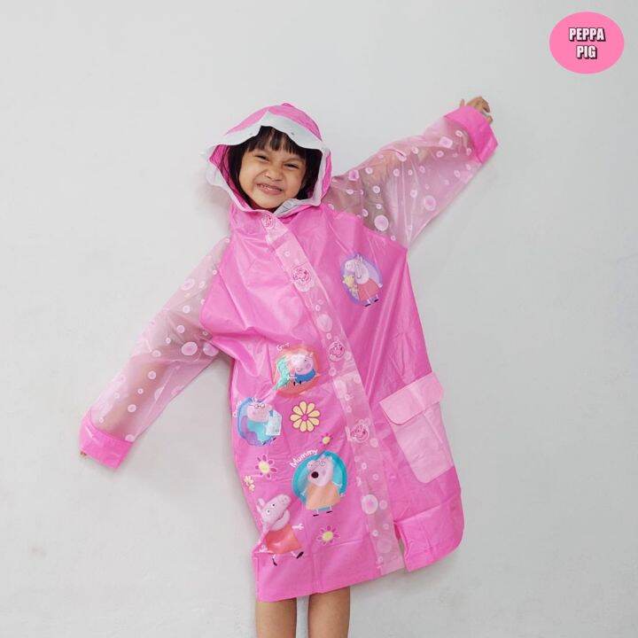 Jas Hujan Anak - Kids Raincoat - Jas Hujan Hoodie (GIRL) | Lazada Indonesia