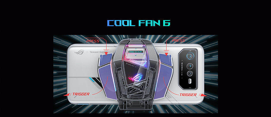 Asus ROG Aeroactive Cooler 6 for Rog Phone 6 ROG 6 PRO Funcooler ...