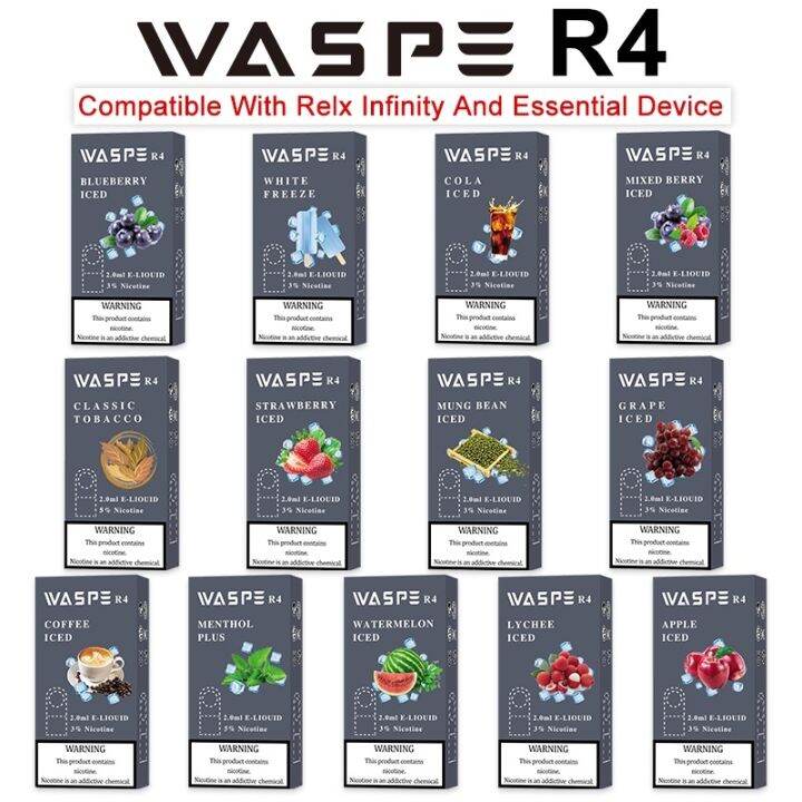hot sell WASPE R4 Relx Infinity Pods Compatible with Relx infinity ...