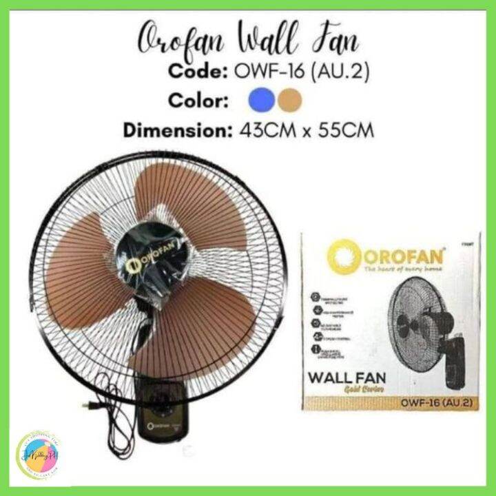 OROFAN WALL FAN GOLD SERIES / OWF-16 SERIES (AU.2) | Lazada PH