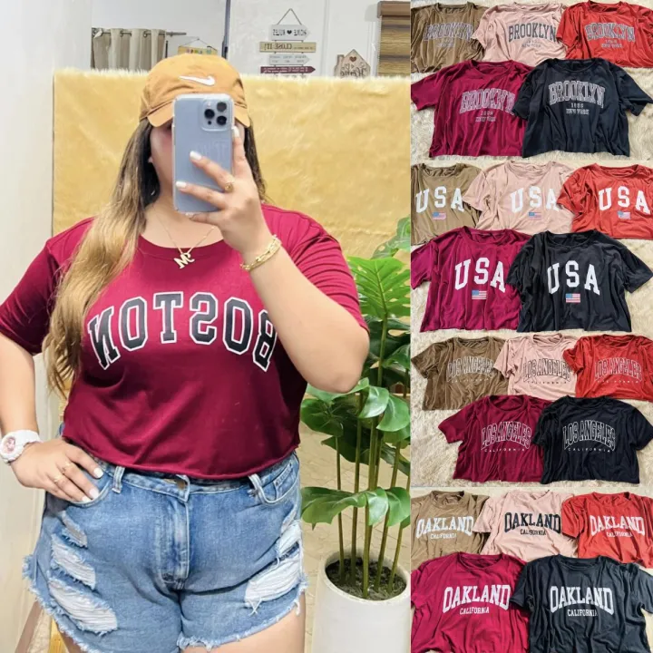 Leseka Plusize State Croptop For Womens /Ladies Cotton Spandex Fabric ...