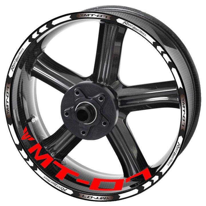 【Cod】 Alliance(CTG) Reflective Motorcycle Mt07 Wheel Rim Decal Logo Set ...