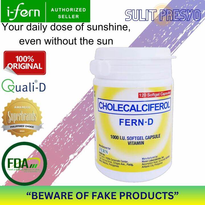 I-Fern Fern D Vitamin D 120 Capsules | Lazada PH