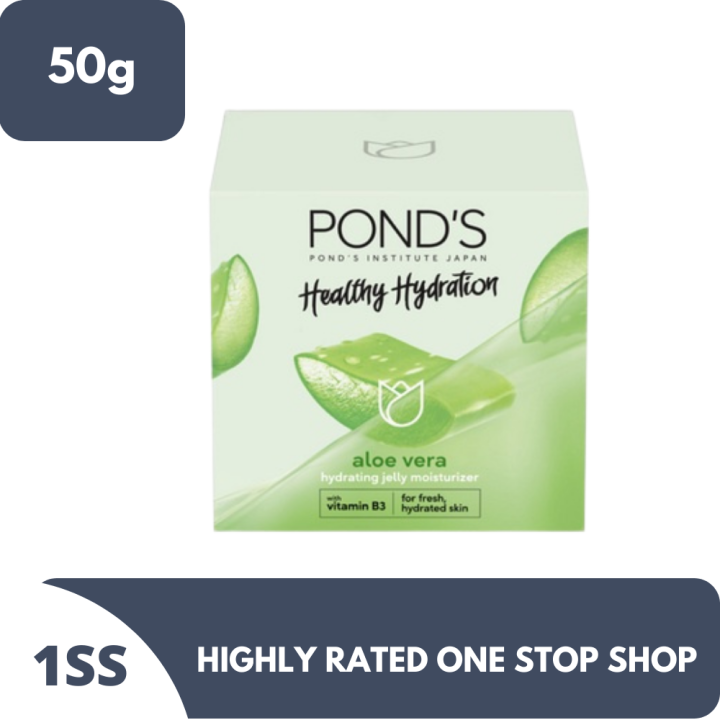 Ponds Healthy Hydration Aloe Vera Hydrating Jelly Moisturizer 50g ...