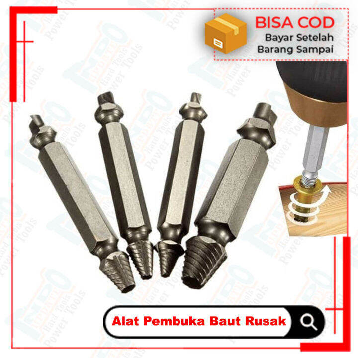pembuka baut rusak Screw Extractor Pembuka Baut Rusak - Alat Pembuka ...