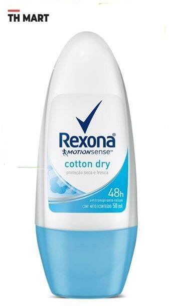 Rexona Deodorant Roll On Women 50ml Cotton Dry (light blue) | Lazada