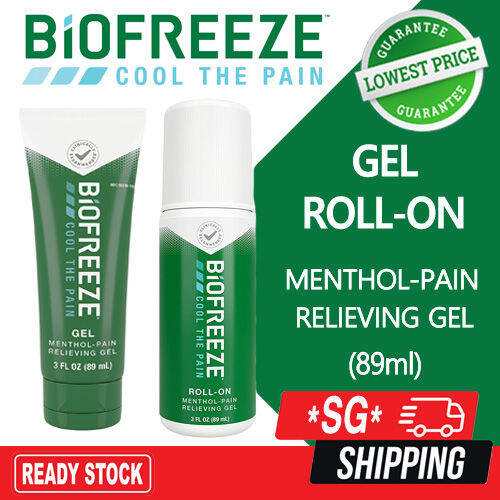 Biofreeze Menthol Pain Relieving Gel / Biofreeze Roll On Pain Reliever Fast Acting with Sore ...