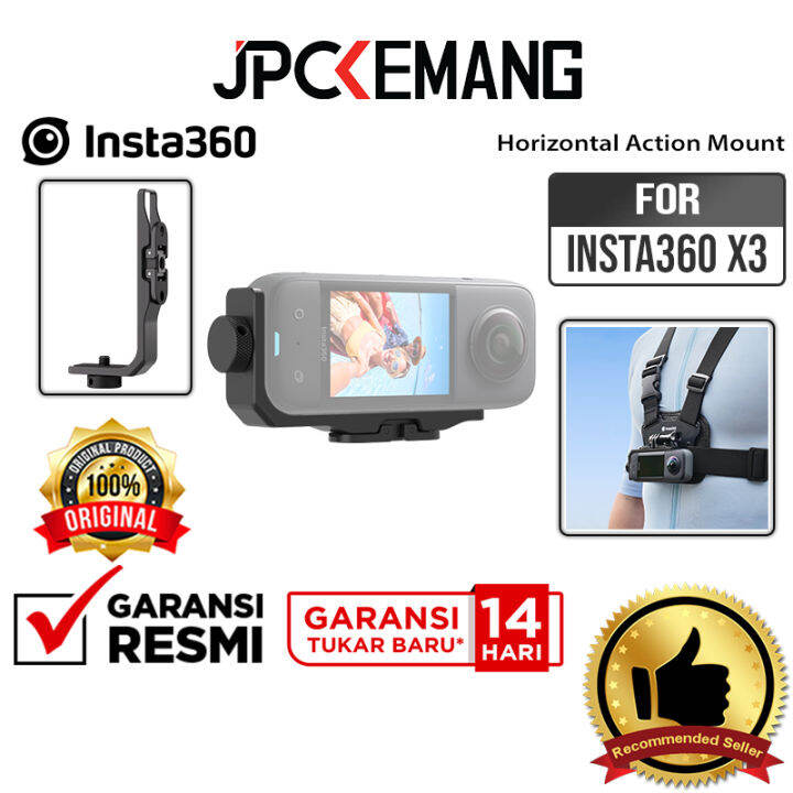 Insta360 X3 Horizontal Action Mount Insta 360 One X3 Horizontal Mount JPC KEMANG GARANSI RESMI ...
