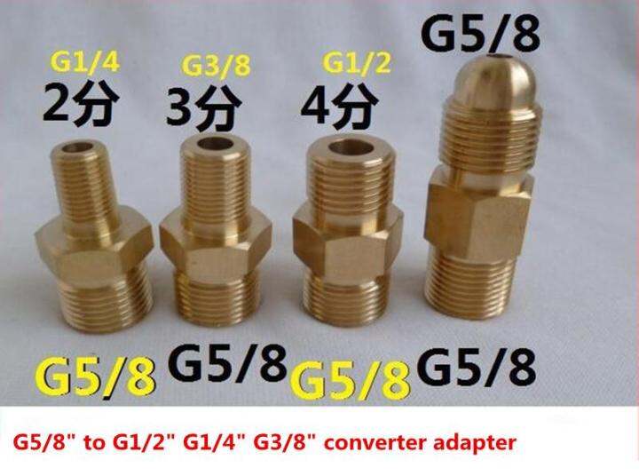 G5/8 To 1/4 1/2 3/8 Dewar Converter Adapter Nitrogen Oxygen Liquid Cylinder Safety Valve Adapter ...