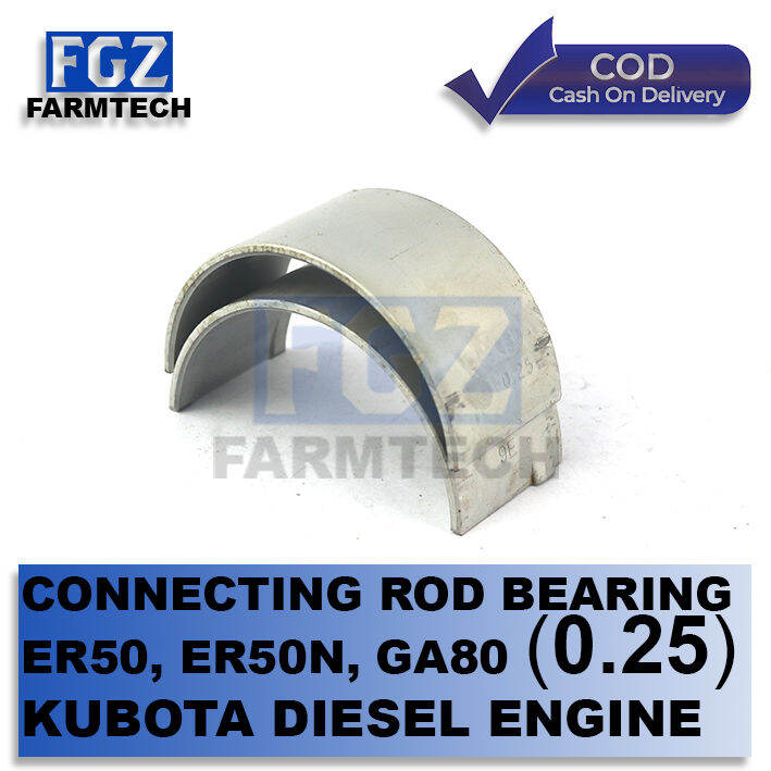 CONNECTING ROD BEARING ER50 ER50N GA80 0.25 LLE L.L.E. KUBOTA DIESEL ...