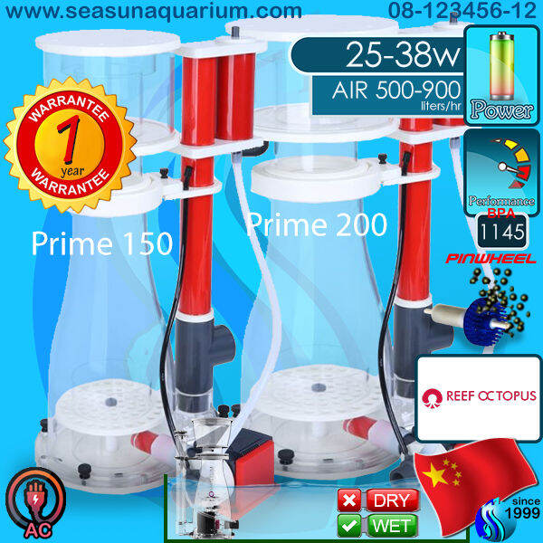 🐟 Reef Octopus Prime 150 / 200 int โปรตีนสคิมเมอร์ 800-1500 ลิตร ...