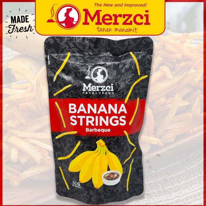 Banana Strings | 90 grams | Merzci Bacolod Pasalubong | Saba | Fried ...