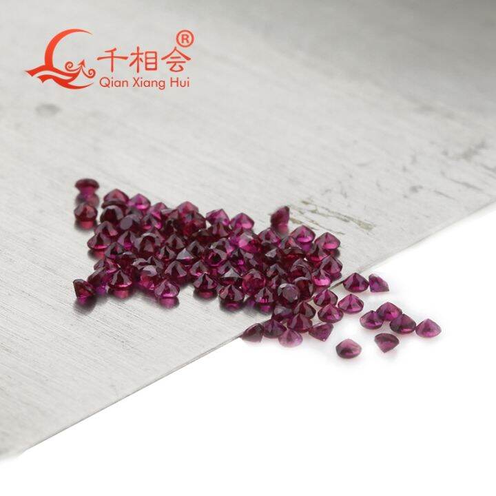 1-2mm small size Natural ruby stone round shape diamond cut | Lazada PH