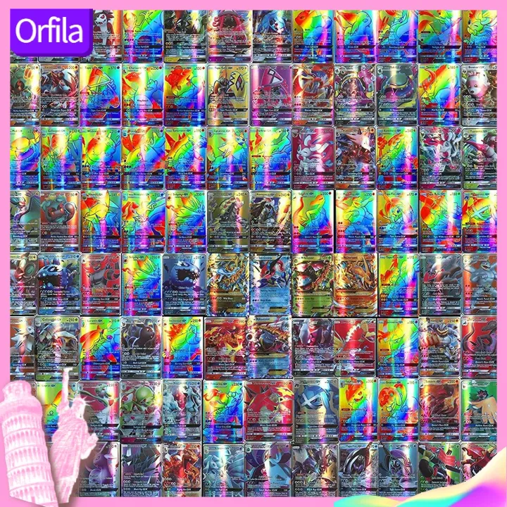 100Pcs Anime Card Set Cartoon Game Card Children GX Trading Cards with ...