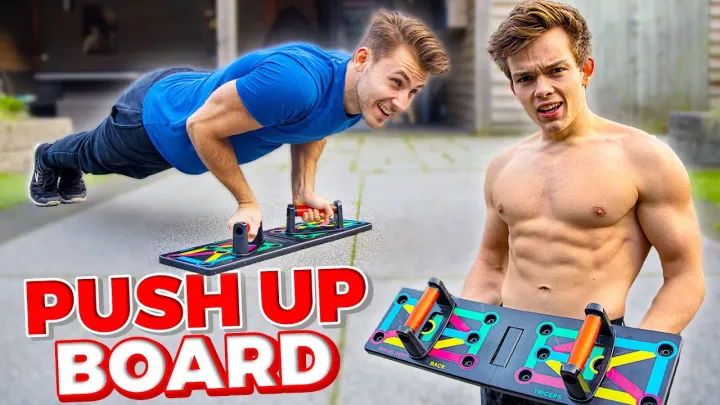 Push Up Training System Color-Coded Collapsible Push-up Bracket Board ...