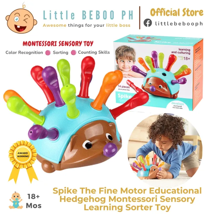 Md*Spike The Fine Motor Educational Hedgehog Game Montessori Sensory ...