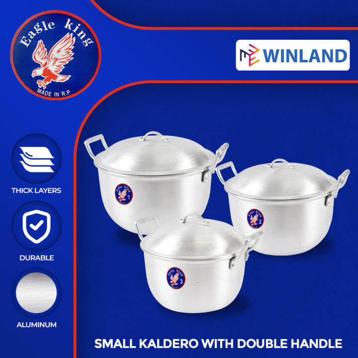 EAGLE KING by Winland Cookware Thick Aluminum Small Kaldero with Double ...