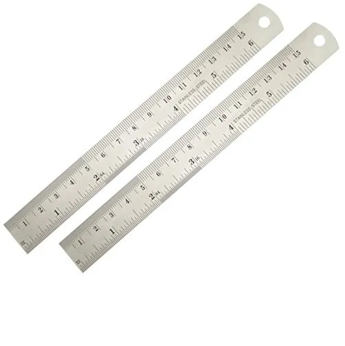 STEEL RULER 6 INCH - CH-SR-06 - MEASURING TOOL FOR SCHOOL STUDENT ...
