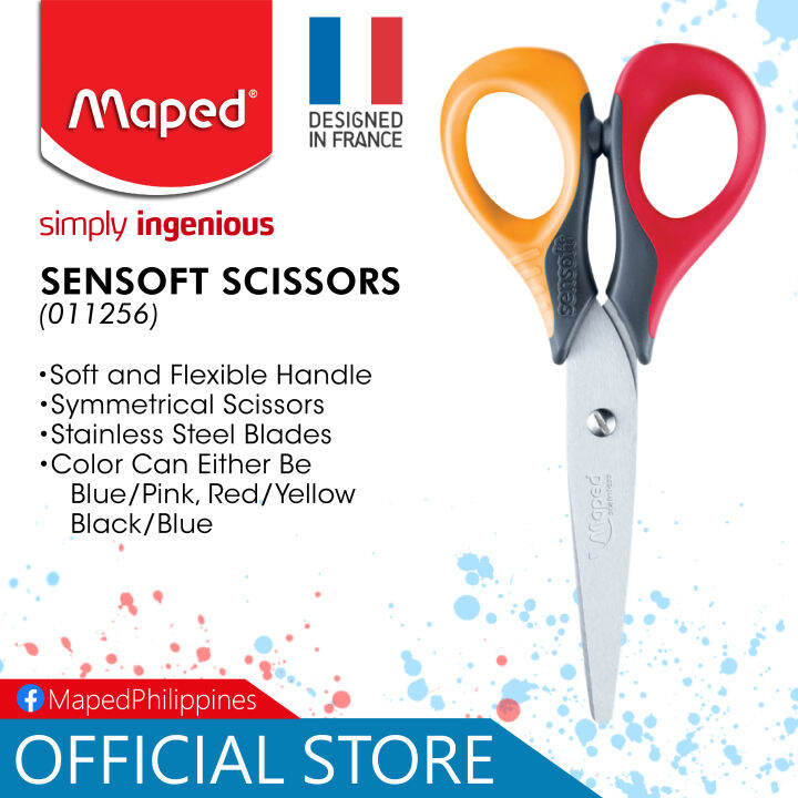MAPED Sensoft Scissors | Gunting | SOFT and FLEXIBLE Handles ...
